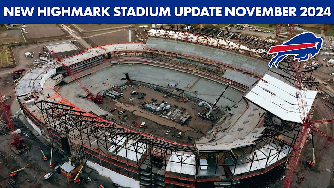 New Highmark Stadium Drone November 2024 Construction Update | Buffalo Bills