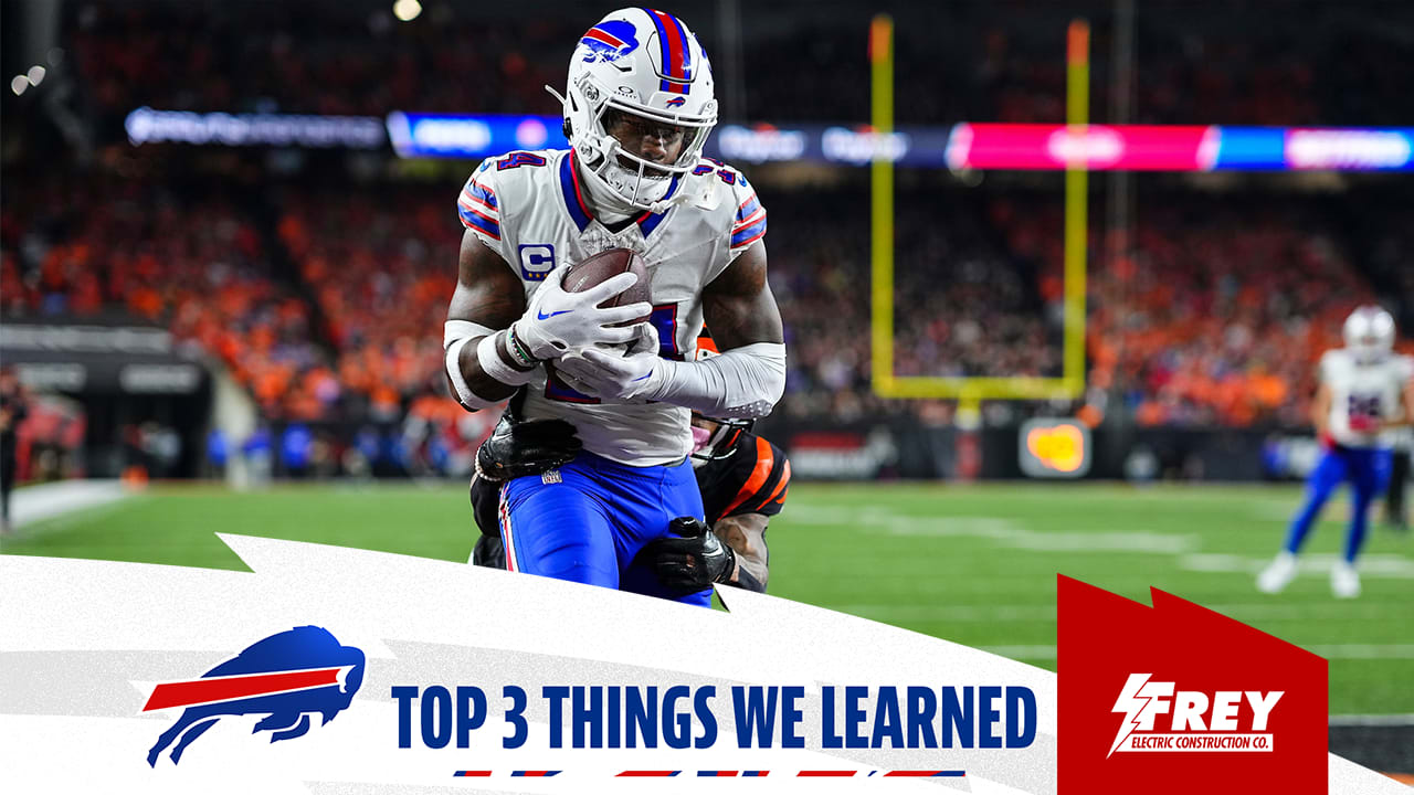 Top 3 things we learned from Bills at Bengals | Week 9