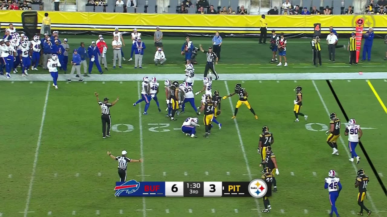 Bills defense produces a HUGE fourth-down stop | Bills at Steelers ...