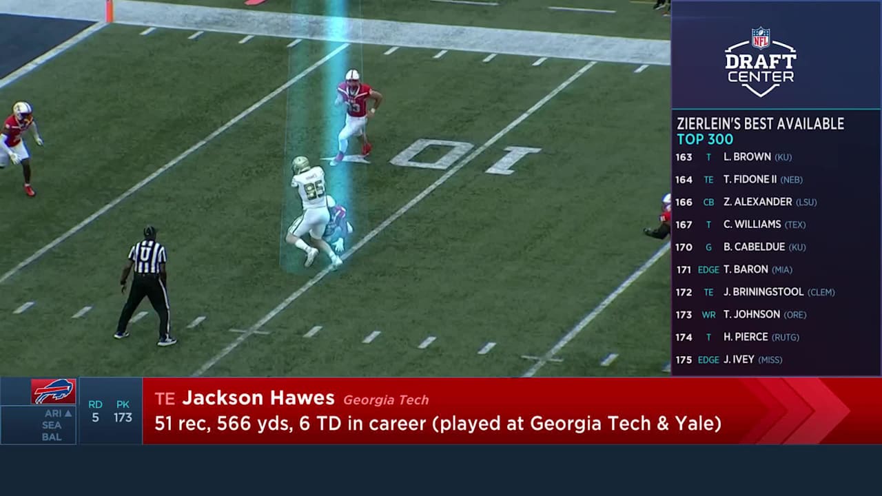Bills select Jackson Hawes with No. 173 pick in 2025 draft