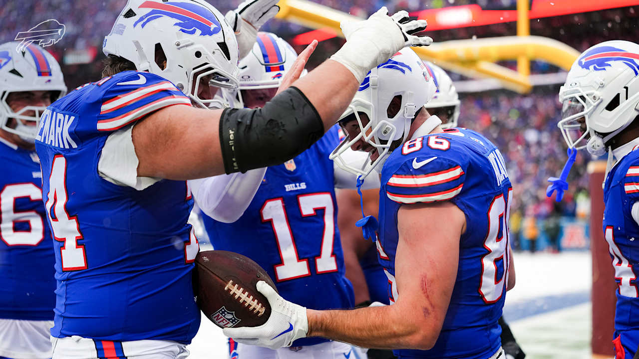 Josh Allen with a 5-yard touchdown pass to Dalton Kincaid! | Bills vs ...