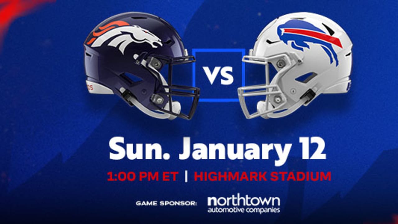 Buffalo Bills to host Denver Broncos in Wild Card Weekend on January 12