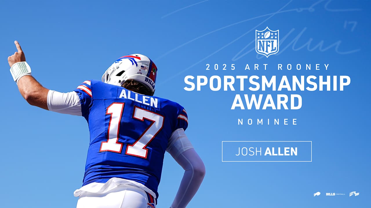 Josh Allen earns second consecutive nomination for NFL's Art Rooney ...