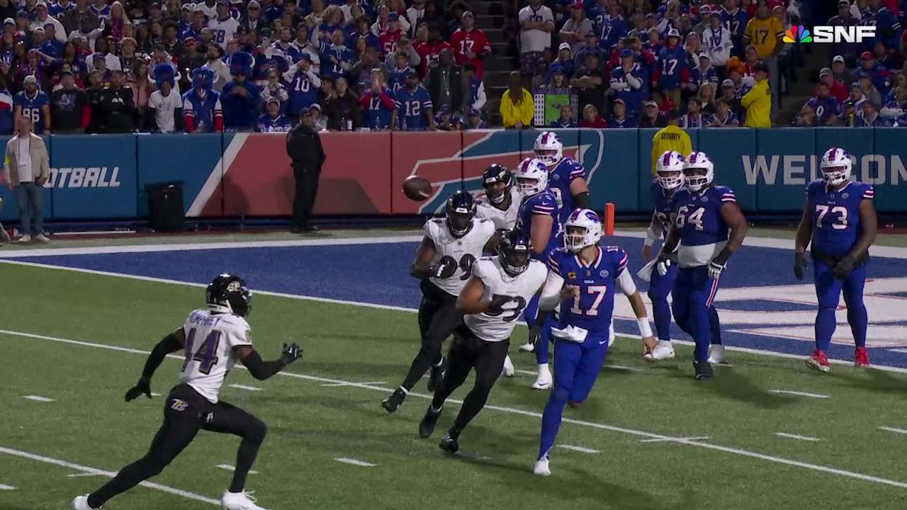 Josh Allen's back-handed flip to Shakir picks up 17 yards