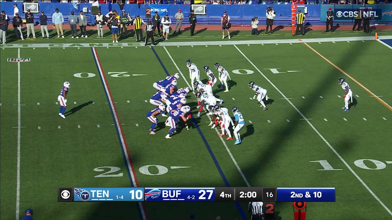 Ray Davis slips past defenders on 16-yard rushing TD | Bills vs. Titans