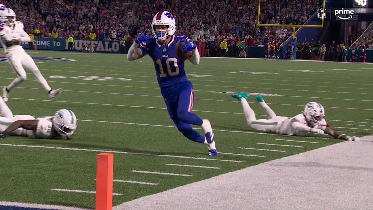 Khalil Shakir catches a clutch 15-yard Touchdown from Josh Allen to take the lead! | Bills vs ...
