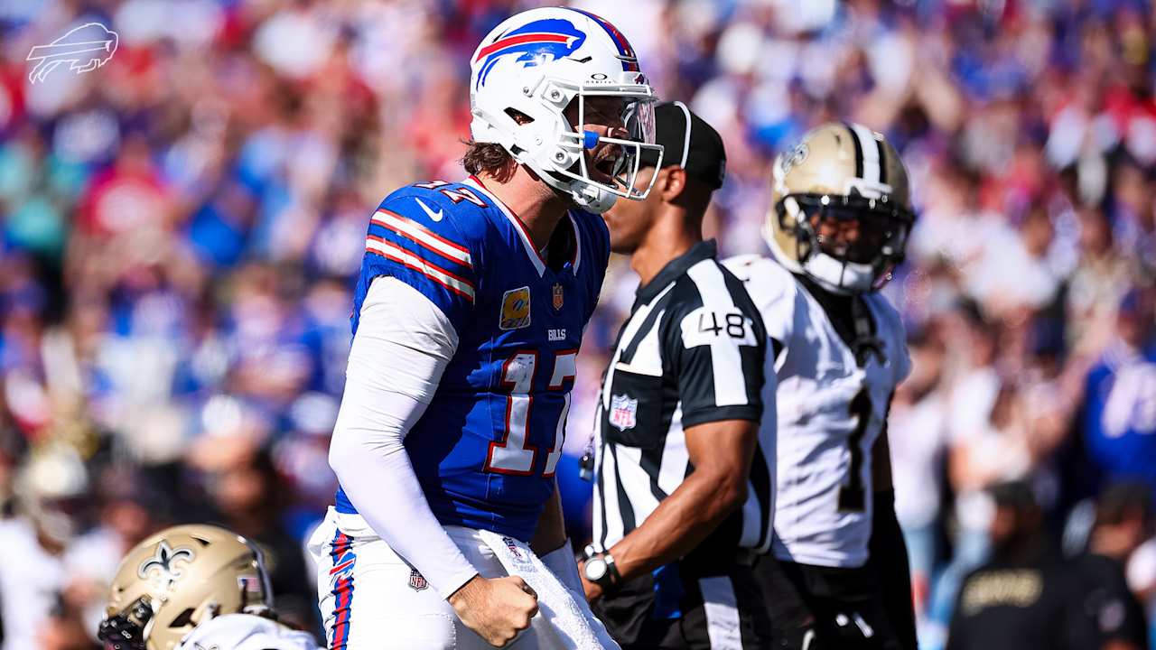 Josh Allen with a 28-yard touchdown pass to Dalton Kincaid! | Bills vs ...