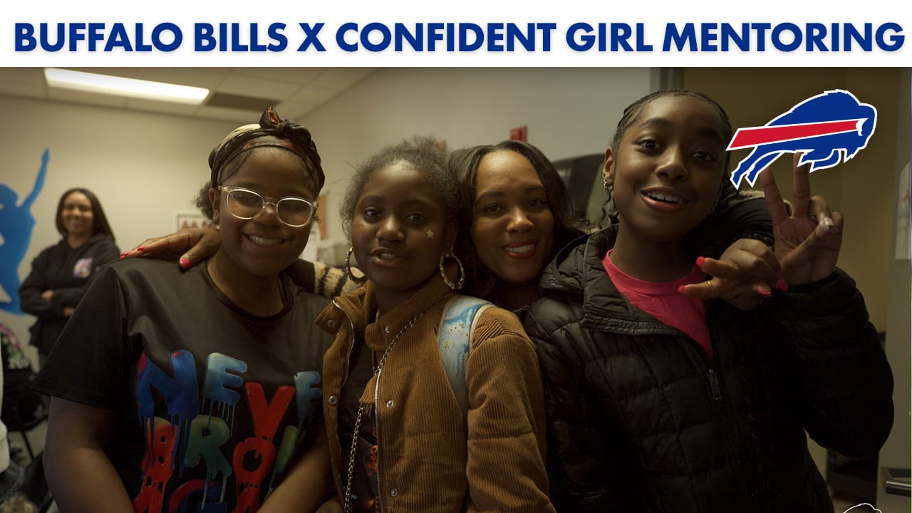 Bills Staff Volunteer at Confident Girl Mentoring | Women's History Month