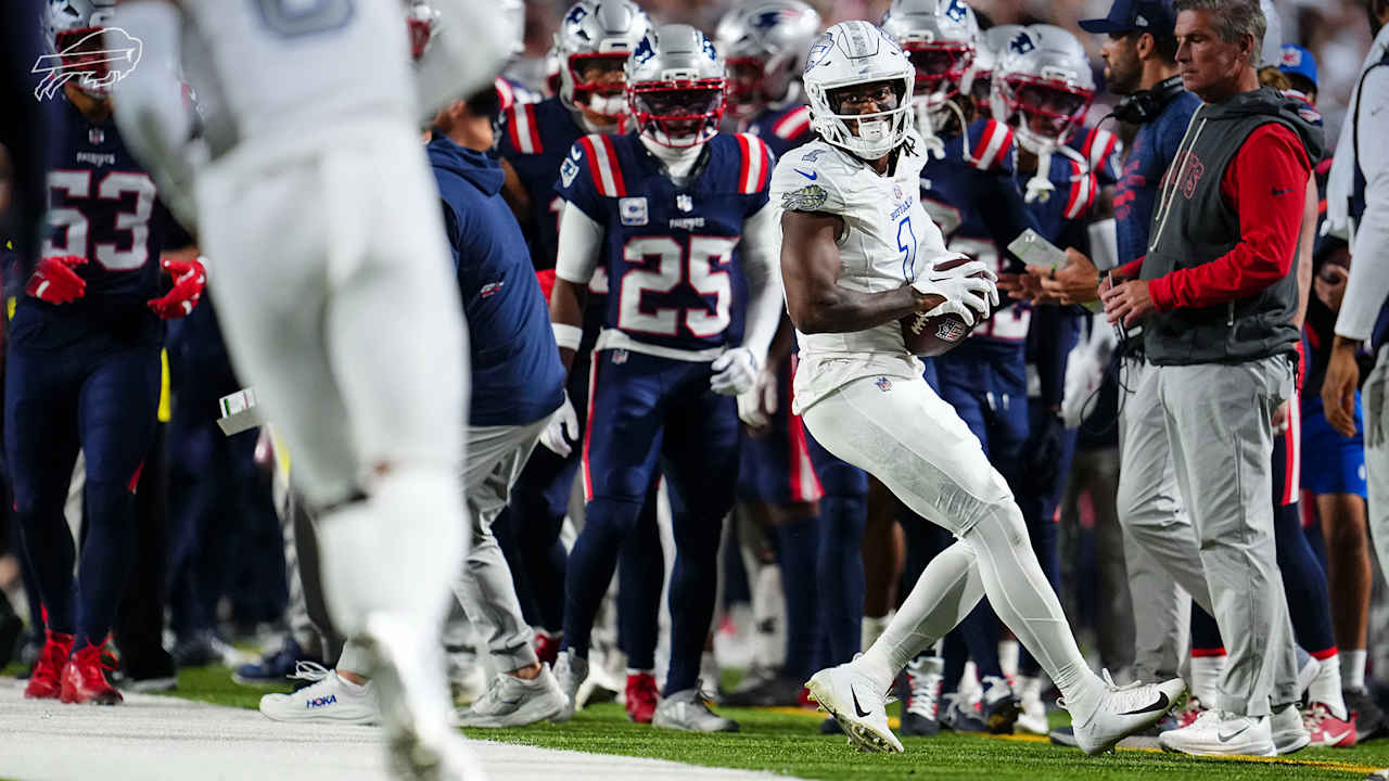 Josh Allen's sideline strike to Curtis Samuel ends in 20-yard gain ...