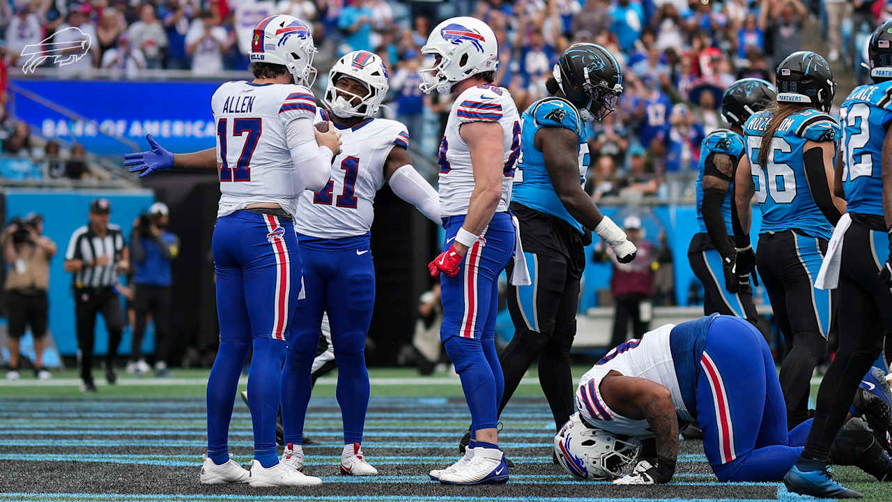 Josh Allen 69th career rushing touchdown! Bills vs. Panthers Highlights