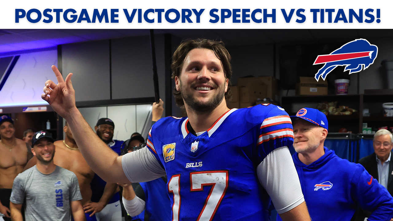 Sean McDermott's Postgame Speech After Bills 34-10 Win Over the Titans