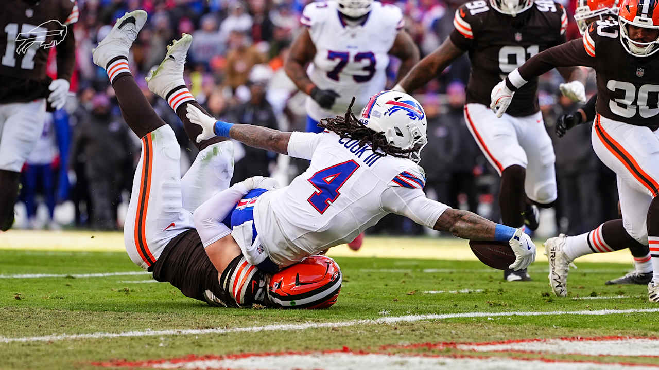 James Cook Scores Second Touchdown of the Day! | Bills vs. Browns ...