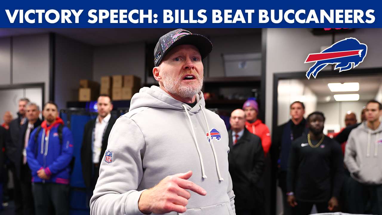Sean McDermott's Victory Speech After The Bills Beat The Buccaneers In Week 11!