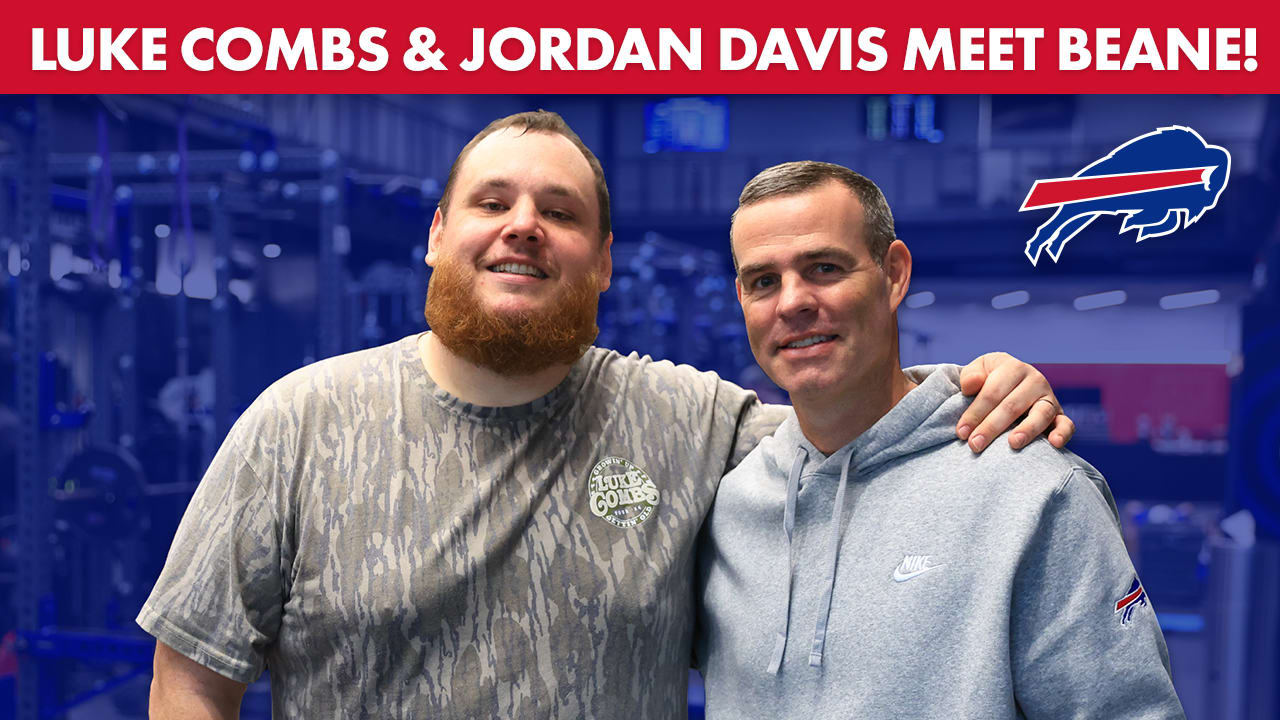 Luke Combs and Jordan Davis Meet GM Brandon Beane! | Buffalo Bills