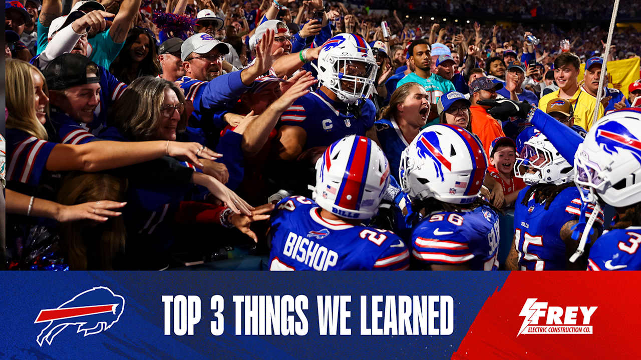 Top 3 things we learned from Bills vs. Dolphins | Week 3 TNF