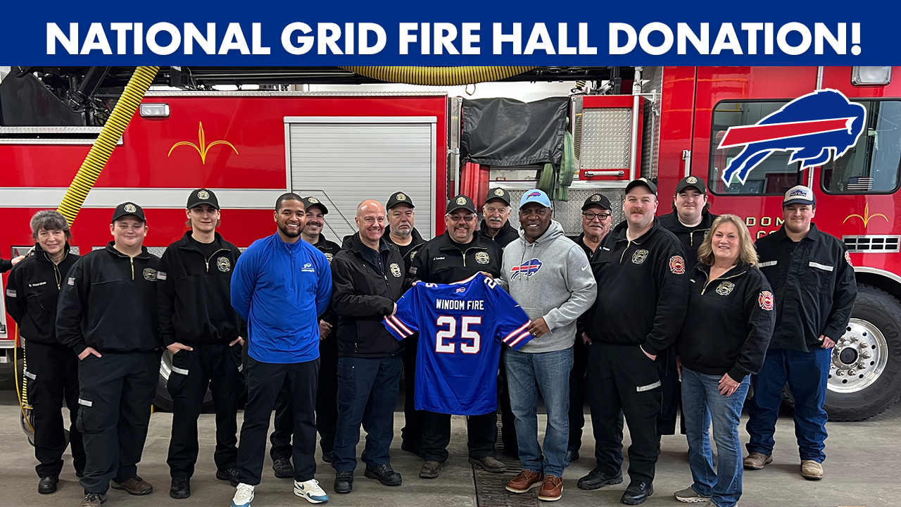 National Grid and the Buffalo Bills Surprise Local Fire Company with ...