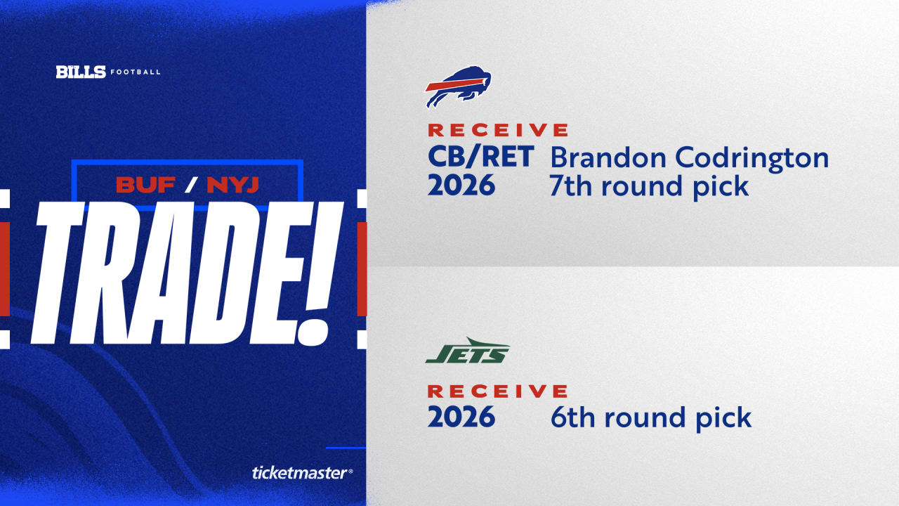 Bills finalize trade with Jets for CB/RS Brandon Codrington
