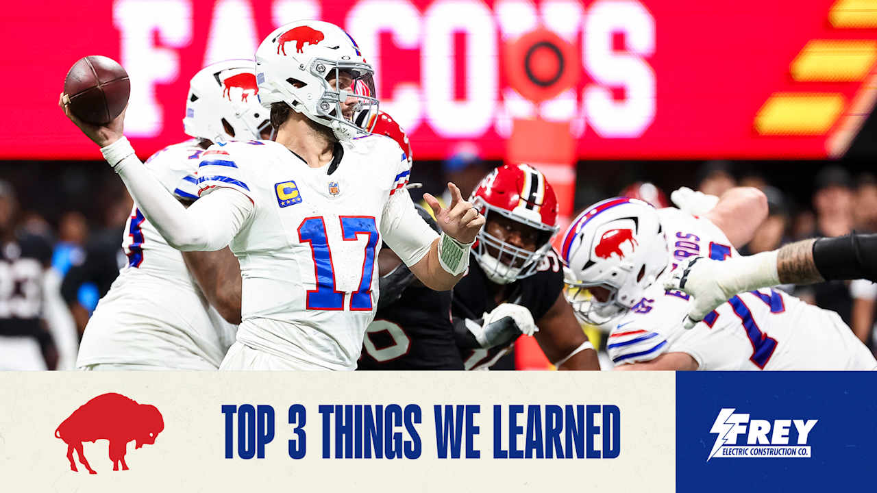Top 3 things we learned from Bills at Falcons | Week 6