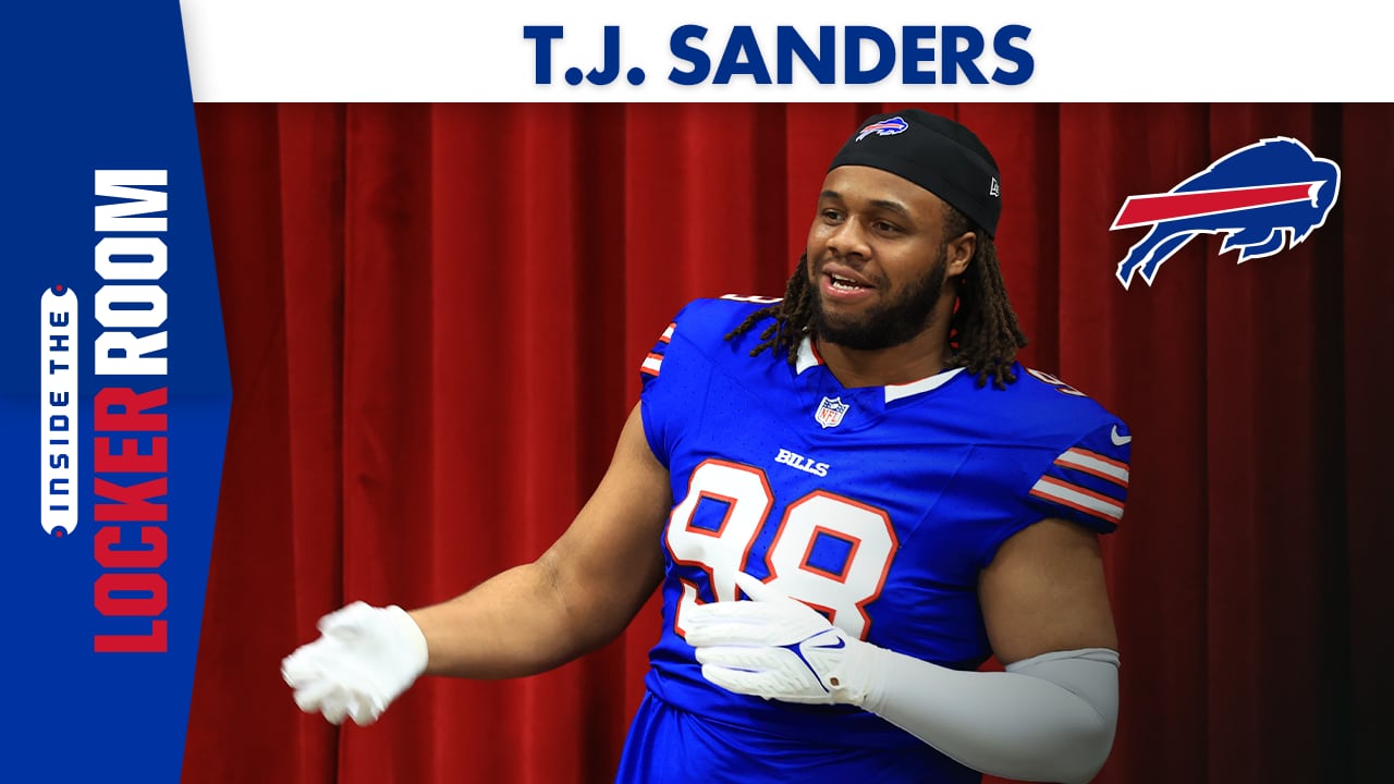 T.J. Sanders On Wearing Bills Uniform "Feel Like I Look Good In It ...