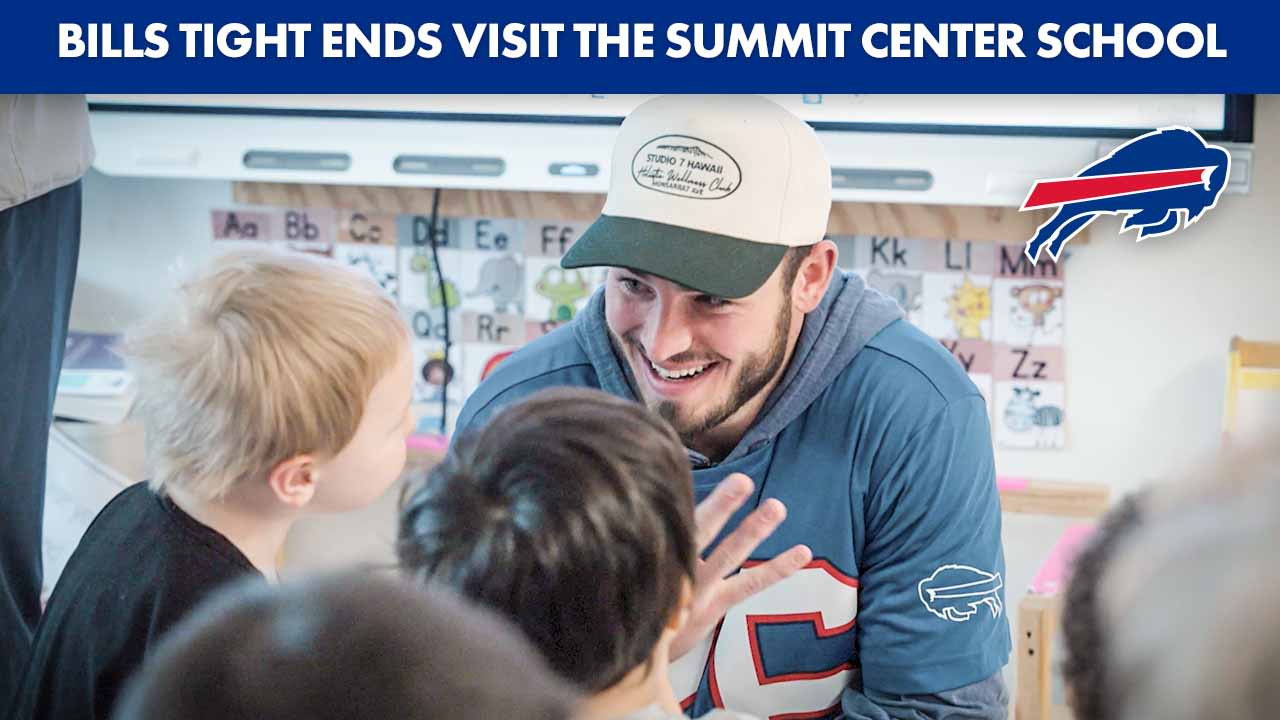 Bills Tight Ends Visit the Summit Center School!