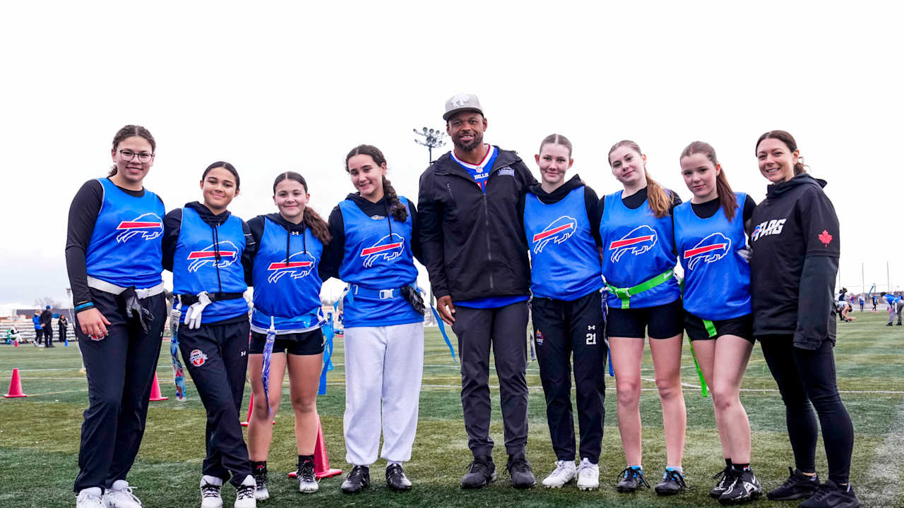 In the Community | Buffalo Bills host Girls Flag Football Clinic in ...
