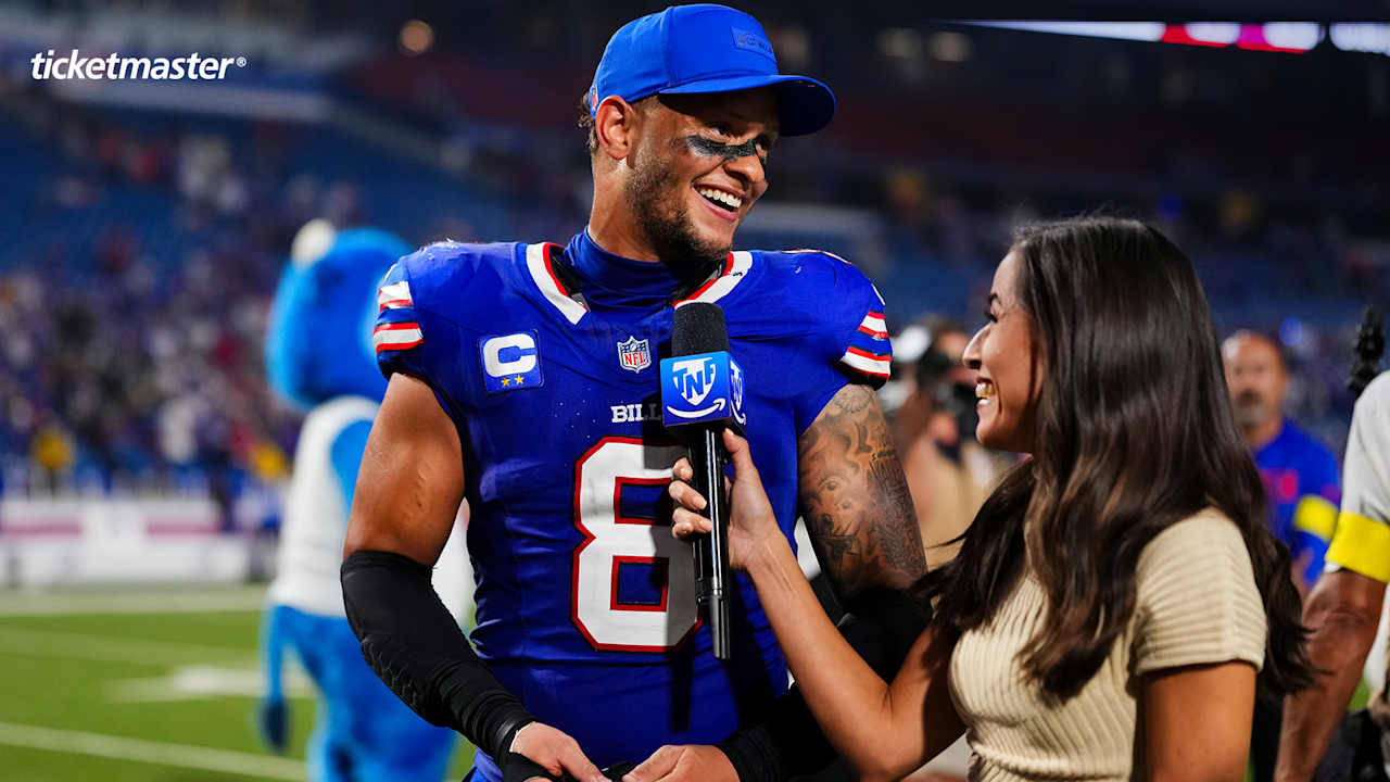 Best postgame celebration photos from the Buffalo Bills Thursday Night win against the Miami ...