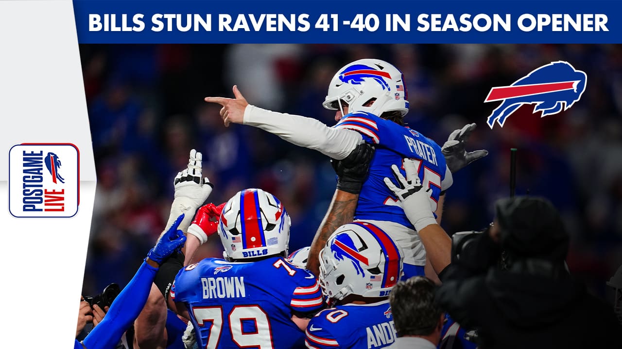 Bills Postgame Live: Bills Stun Ravens 41-40 In Season Opening Win