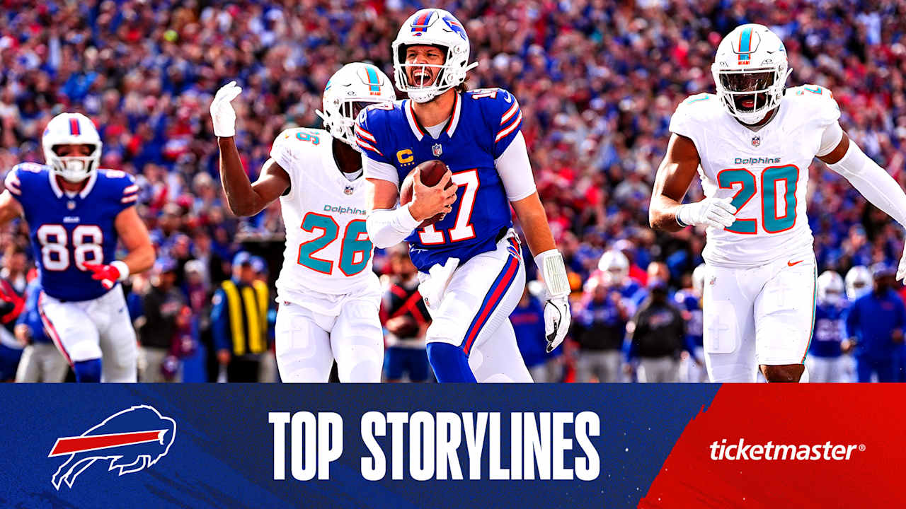 Top 5 storylines to follow for Bills vs. Dolphins | Week 3