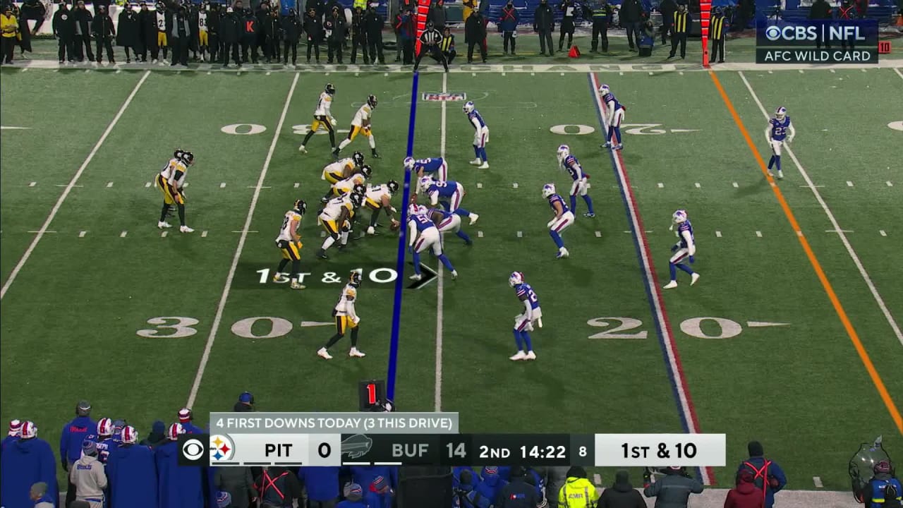 Greg Rousseau's swim move yields 11-yard sack | Bills vs. Steelers playoffs