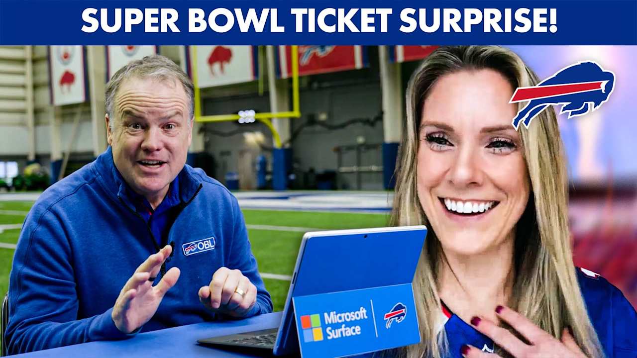 Steve Tasker Surprises Buffalo Bills Fan With Super Bowl Tickets!