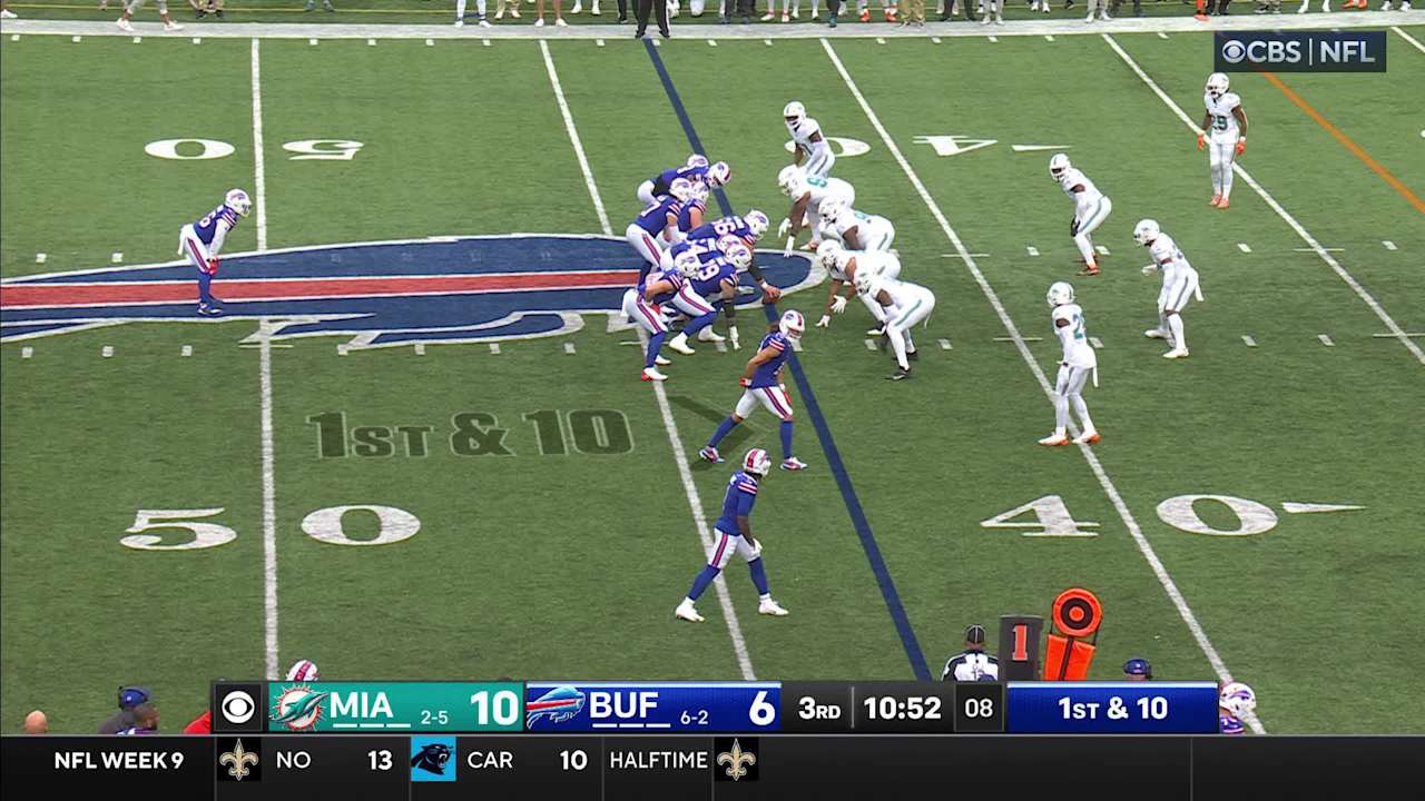 Ty Johnson's patience helps spring him on a 17-yard rush | Bills vs ...