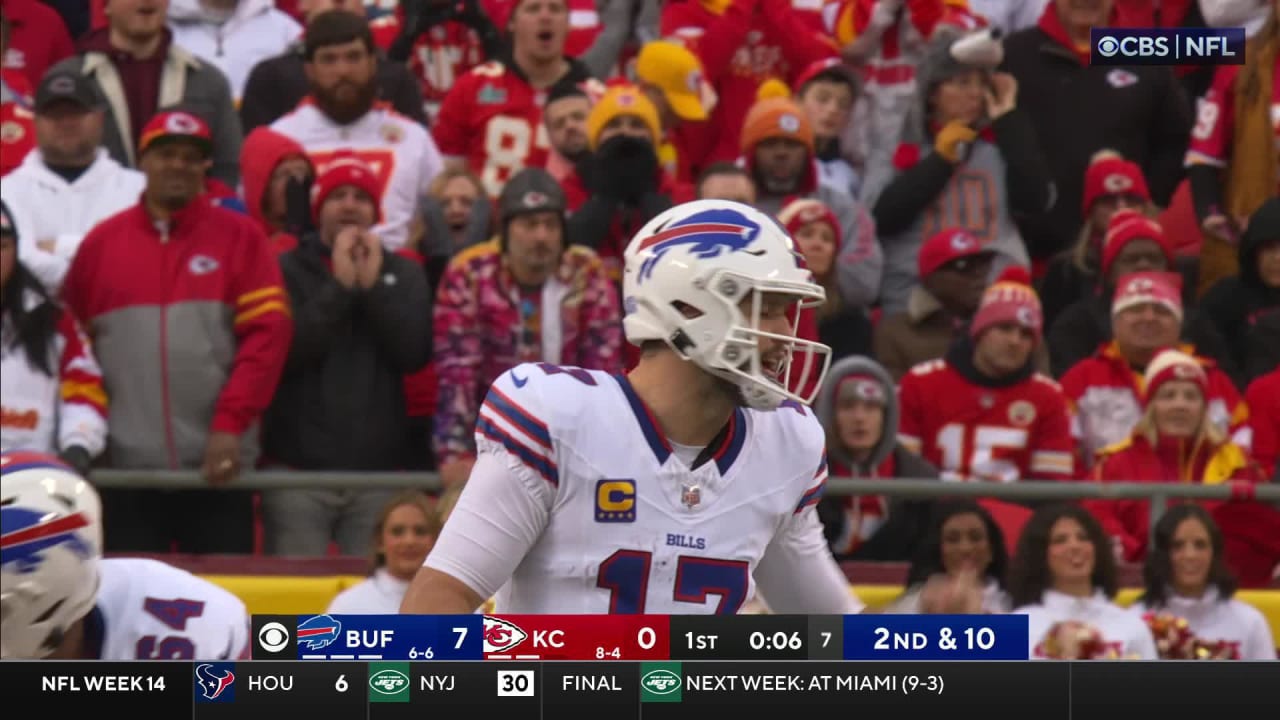 Josh Allen lofts 27-yard sideline pass to Cook on wheel route | Bills ...
