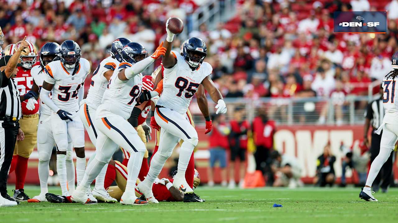 Rookie DE Sai'vion Jones pounces on a loose ball for a fumble recovery ...