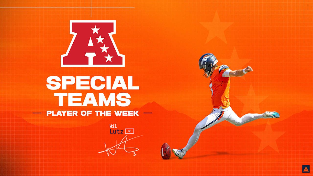 Broncos K Wil Lutz named AFC Special Teams Player of the Week