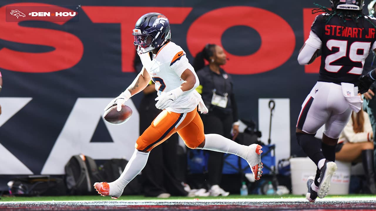 RB RJ Harvey secures a 27-yard touchdown pass from QB Bo Nix | Broncos ...