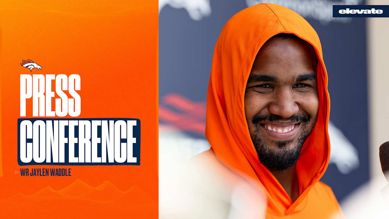 Jaylen Waddle on joining Broncos' WR corps: 'It's a great group, honestly'