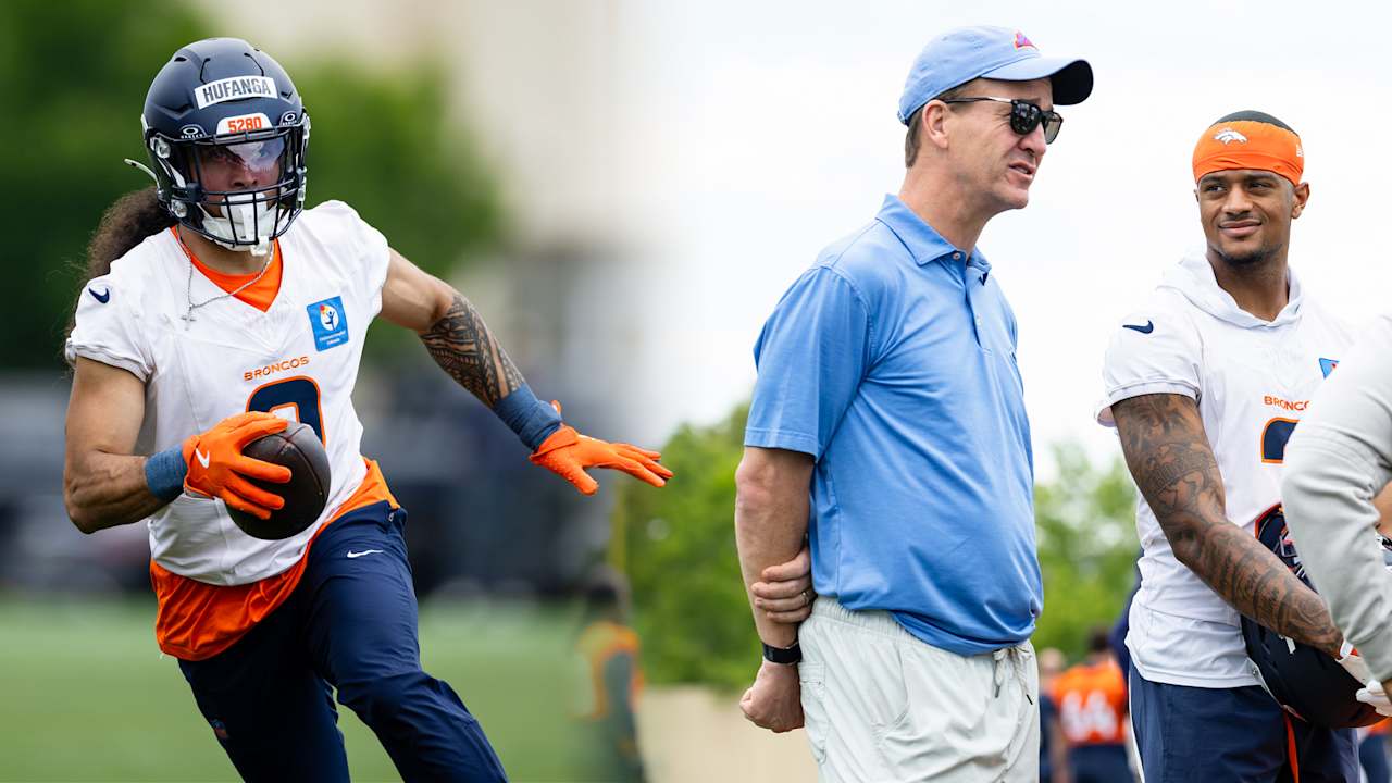 Photos: Peyton Manning visits as Broncos wrap up second week of 2025 ...