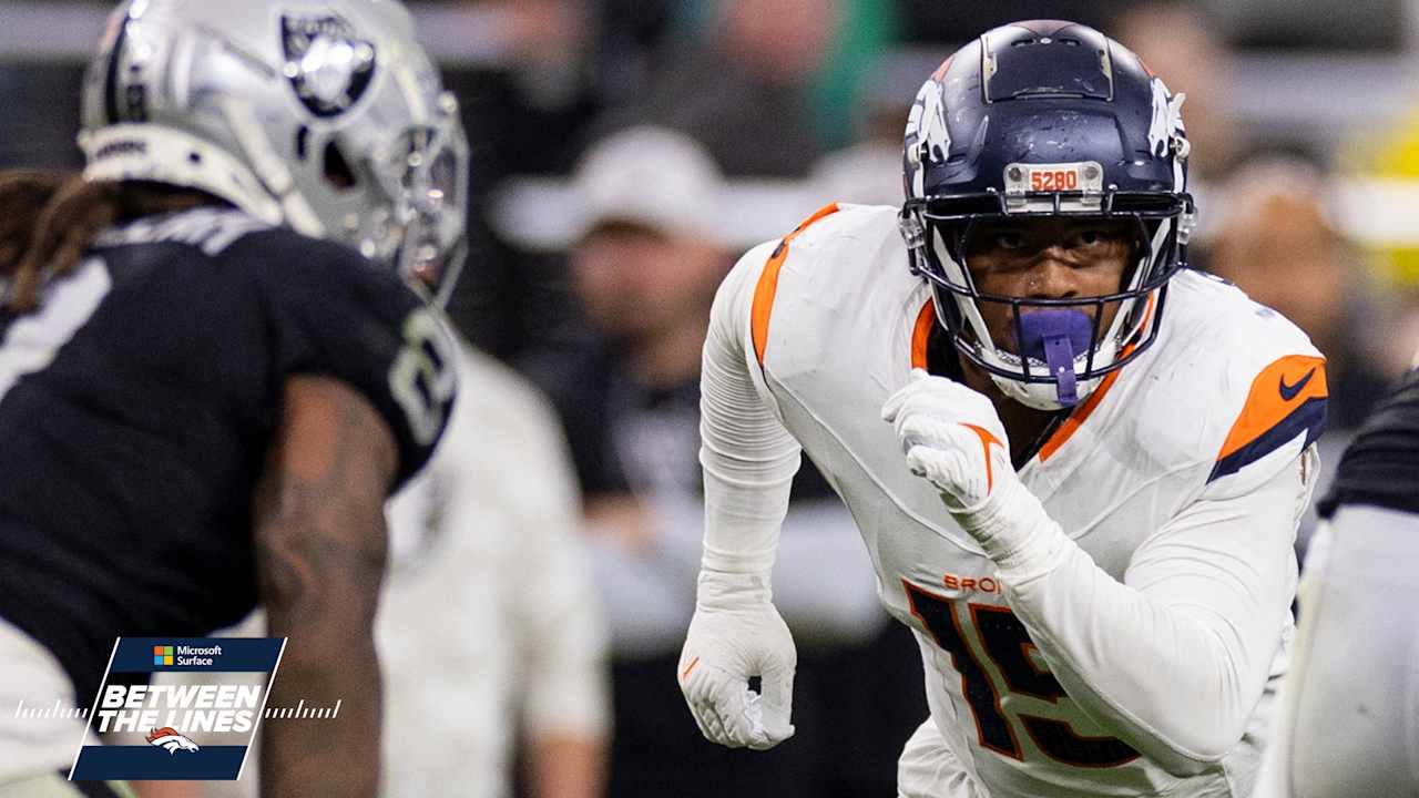 Steve Atwater breaks down OLB Nik Bonitto's strip-sack vs. the Raiders | Between the Lines