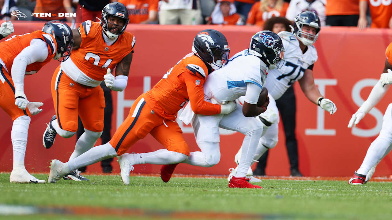 OLB Nik Bonitto secures first sack of 2025 to hold Titans to field goal ...