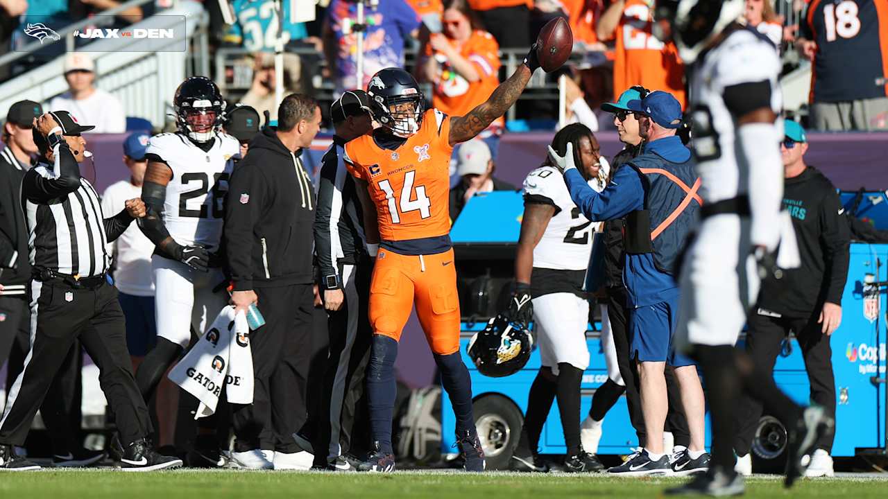 Bo Nix's 17-yard sideline strike ends with a toe-tap Sutton catch ...