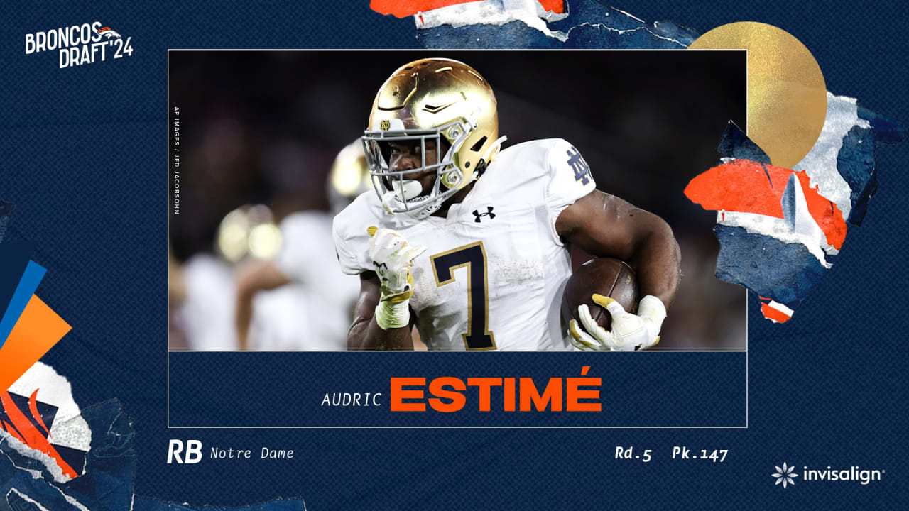 Broncos select RB Audric Estime with 147th-overall pick in 2024 NFL Draft