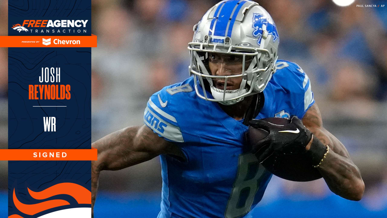 Broncos sign unrestricted free agent WR Josh Reynolds to 2-year contract