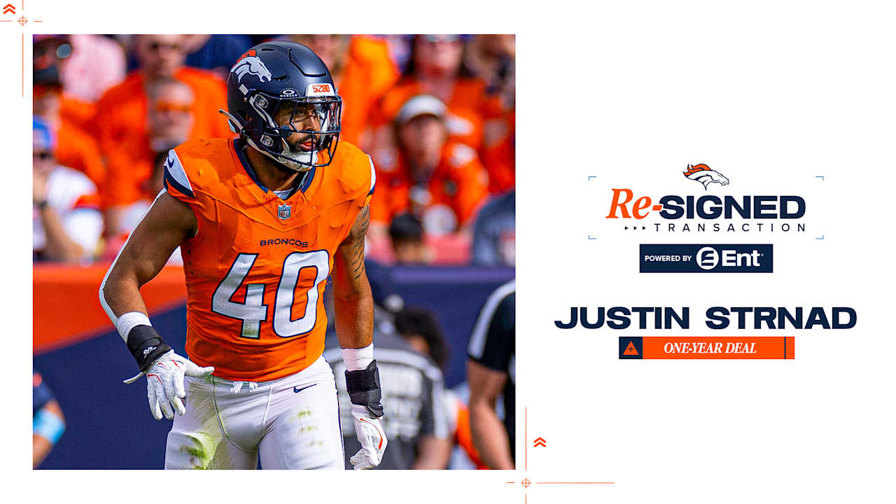 Broncos re-sign ILB Justin Strnad to 1-year contract