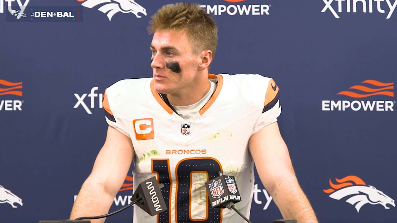 QB Bo Nix on Week 9 vs. Ravens: 'We've just got to execute better'