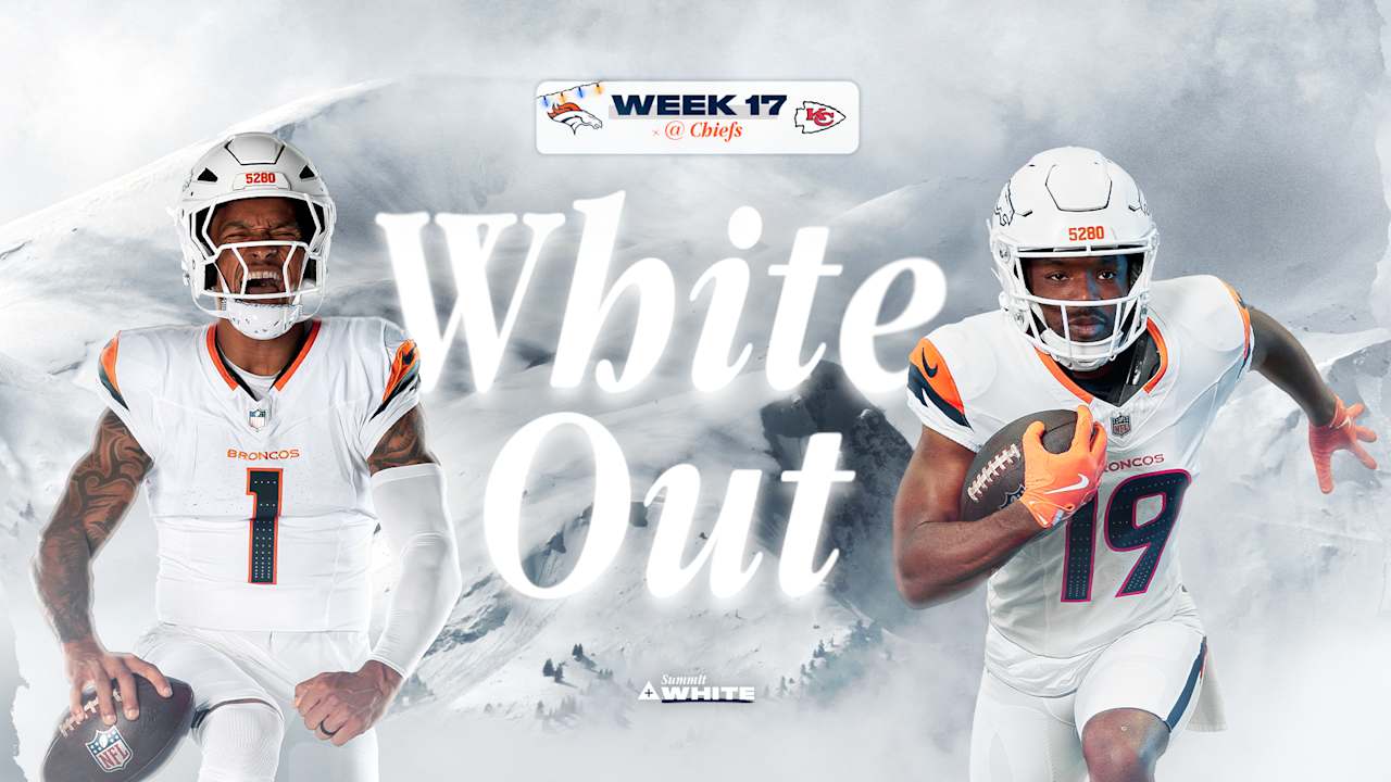 Broncos to wear all-Summit White uniforms for Week 17 matchup vs. Chiefs