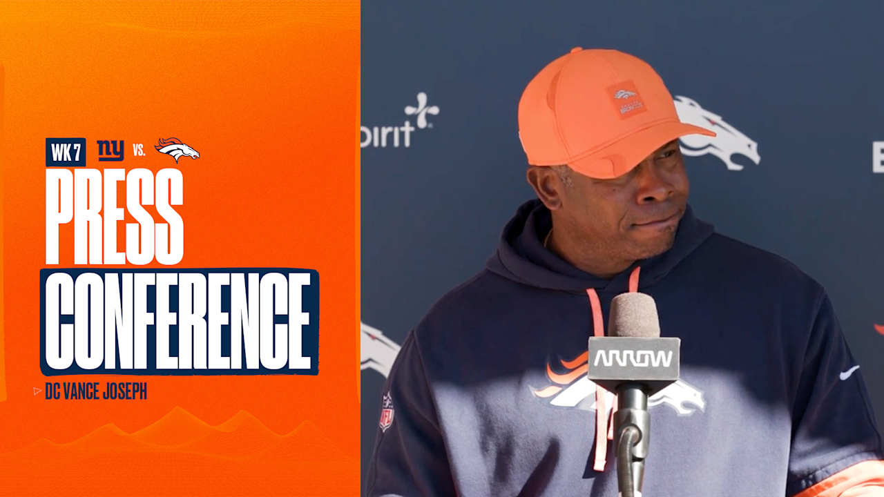 DC Vance Joseph on the defense's mindset: 'We're constantly chasing ...