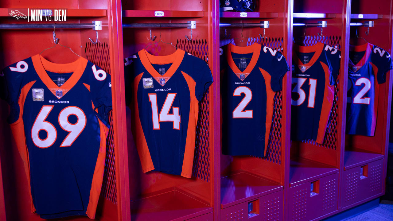 Photos: A look at the Broncos' navy blue uniforms ahead of their Week ...