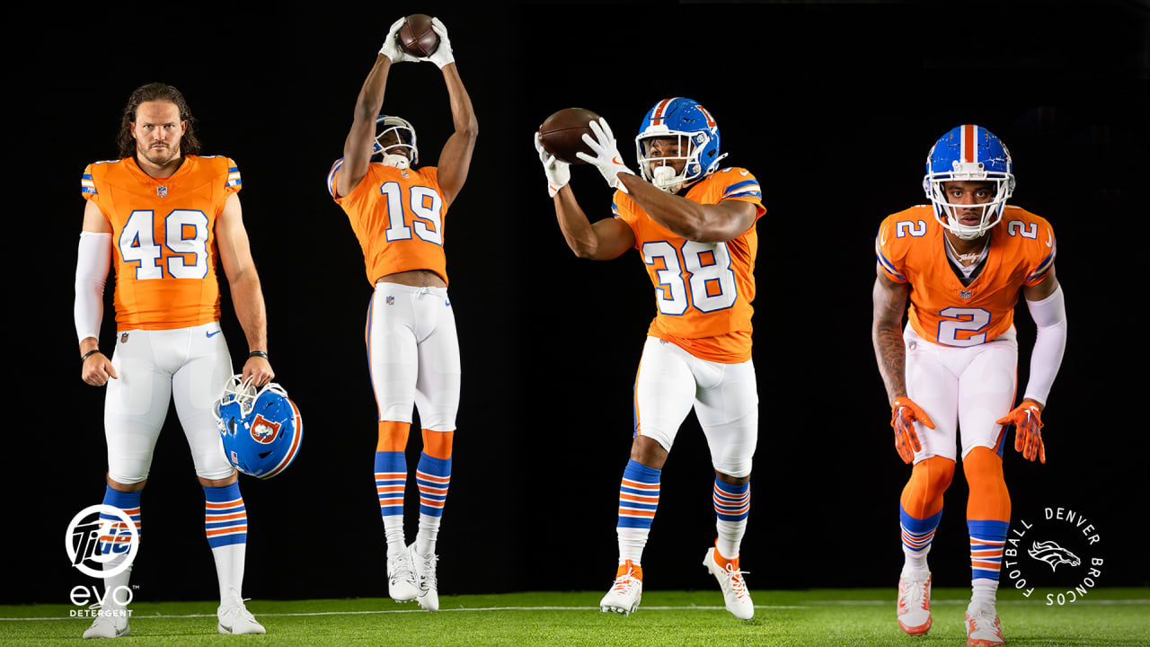 Photos: A closer look at the Broncos' throwback uniforms
