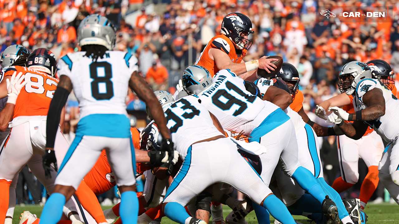 Bo Nix goes over the top of the pile for a touchdown | Broncos vs. Panthers