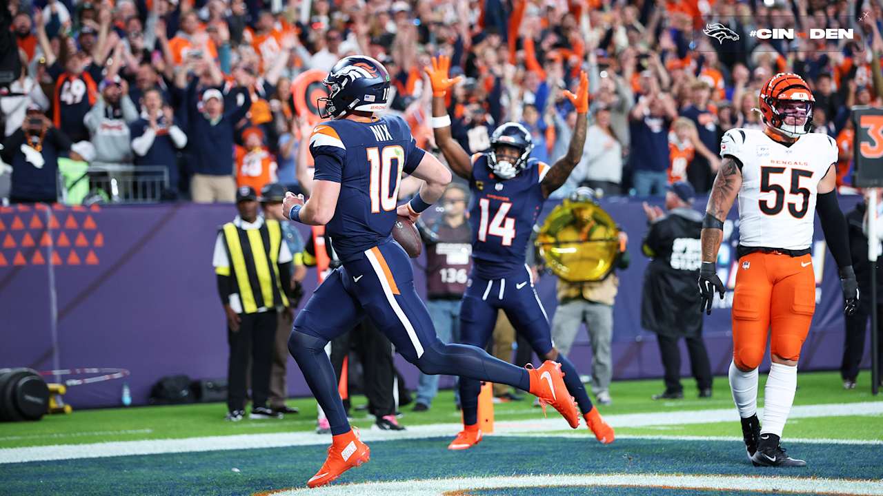 QB Bo Nix rushes for a 6-yard touchdown to put the Broncos on the board ...